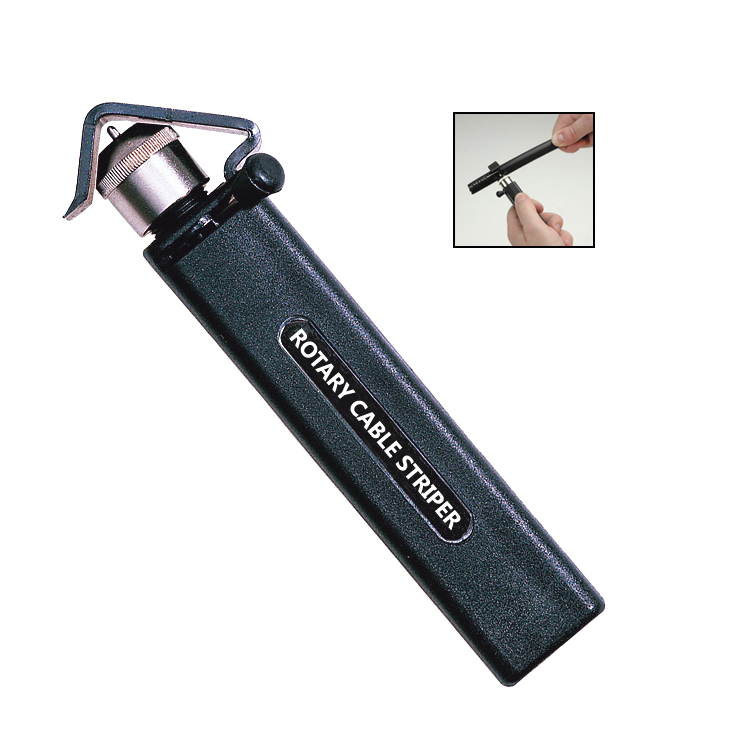Rotary cable stripper store