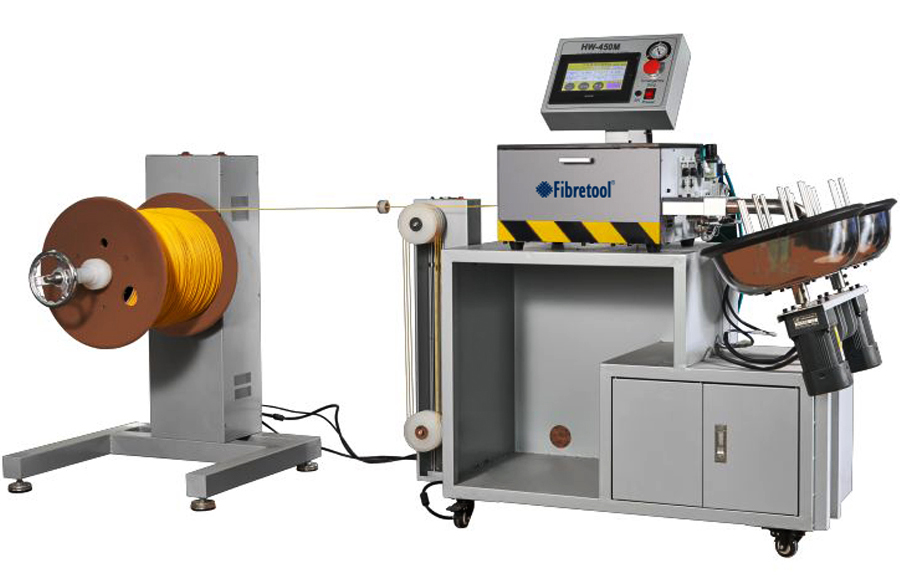 Automatic Fiber Optic Calbe Cutting and Rolling Machine Automatic Fiber ...