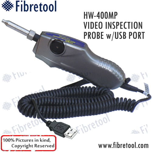 VIDEO INSPECTION PROBE w/USB PORT HW-400MP Fiber Inspection Microscope